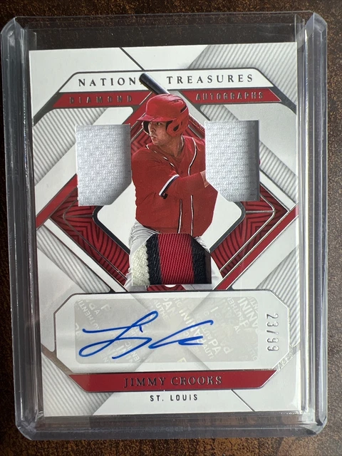 PATCH AUTOGRAPHE AUTOMATIQUE Jimmy Crooks 2023 National Treasures #23/ ...