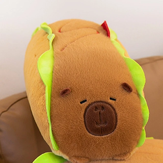 BAKING CAPYBARA PLUSH Toy Hot Dog Capibara Fluffty Doll Home Decor £18.98 - PicClick UK