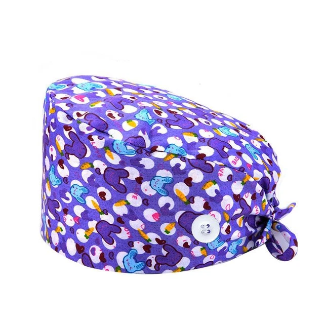 NURSE DOCTOR HAT Baotou Cap Surgical Cap Doctorsbuckle Pure Cotton + £ ...