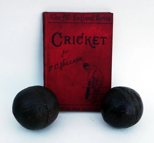 ANTIQUE VINTAGE CRICKET Collectables F.C.HOLLAND Cricket Book & Cricket ...