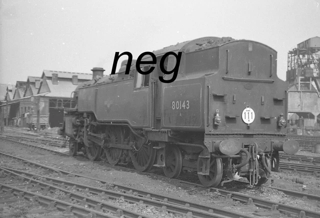 35MM RAILWAY NEGATIVE Locomotive Steam Train Standard Class 80143 Neg ...