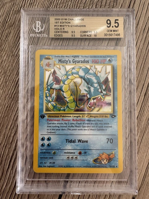 MISTY’S GYARADOS 1ST Edition Holo BGS 9.5 (3x9.5 / 1x10) Gym Heroes ...
