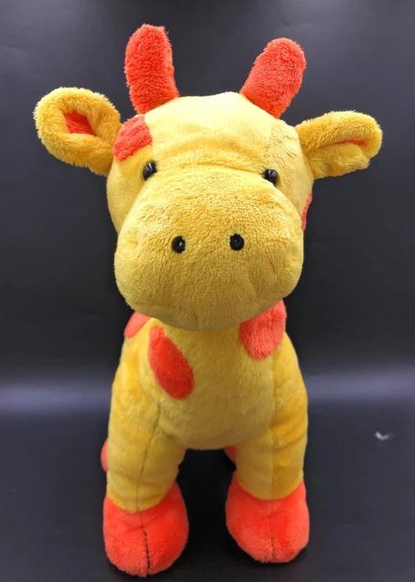 KID CONNECTION YELLOW Orange Giraffe 15” Plush Soft Toy Animal ...