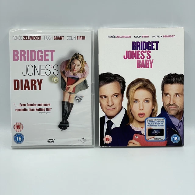 BRIDGET JONES'S DIARY / Bridget Jones's Baby [DVD] 2 x Film Set • UK R2 ...