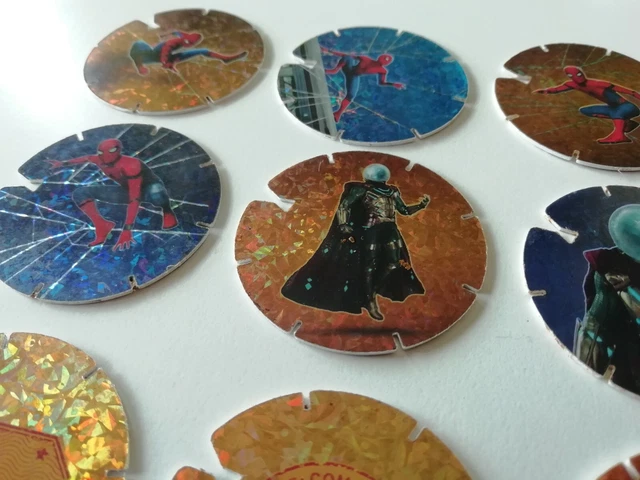 SPIDERMAN COLECCION COMPLETA 50 PRISMA Tazos Complete Set Cartas Spider ...