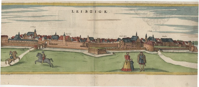 LEIPZIG : KOL. Kupferstich, bei Jan Janssonius (Städtebuch), 1657 EUR ...