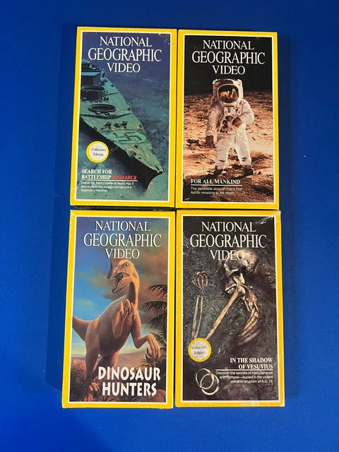 SET OF 4 NEW National Geographic History VHS Tapes - Sealed original £ ...