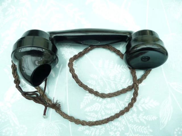 VINTAGE BAKELITE TELEPHONE 200/300 series handset with an original ...