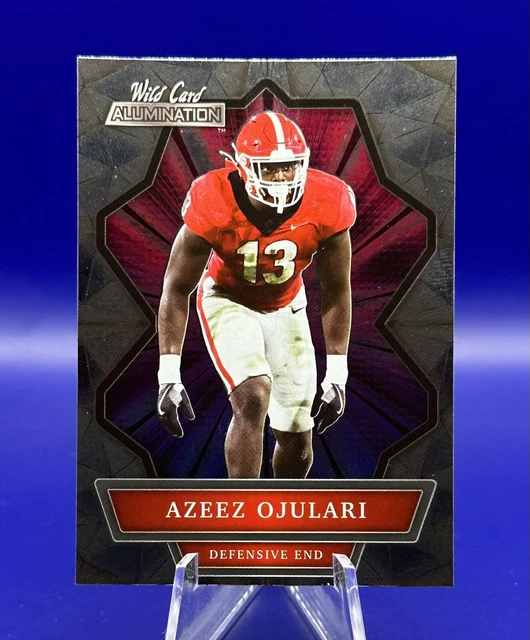 2021 WILD CARD Alumination AZEEZ OJULARI Rookie RC #ABC-43 Georgia ...