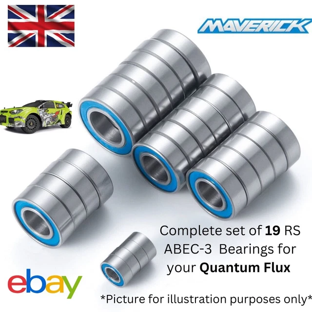 MAVERICK QUANTUM RX Flux Rally Car Complete Upgrade Set 19 RS Bearings ...