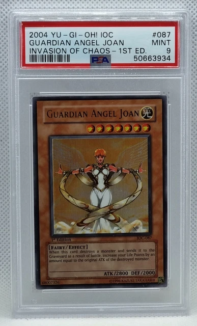 YU-GI-OH 2004 Guardian Angel Joan 1St Edition Ioc-087 Psa-9 $250.00 ...