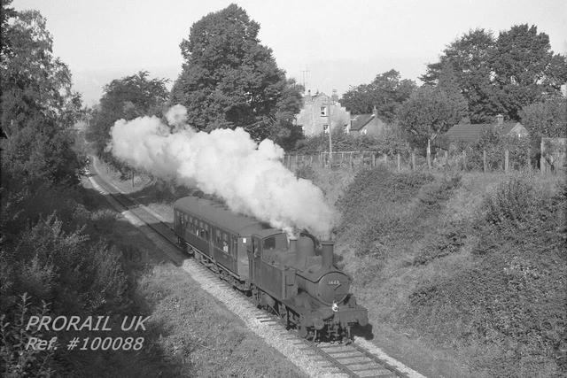 PHOTO BR(W) 48XX class 0-4-2T No. 1442 nr Tiverton on train to T ...