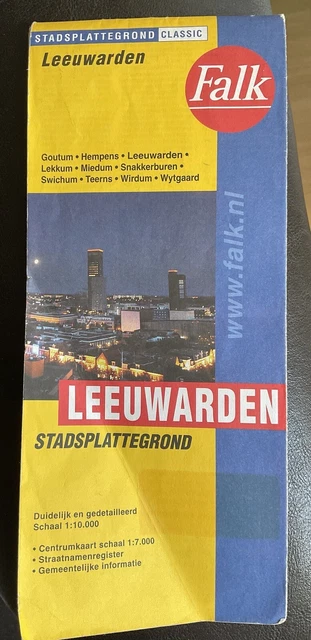 FALK STADTPLAN CITY Map Plattegrond LEEUWARDEN 19. Auflage 2005 Falk ...