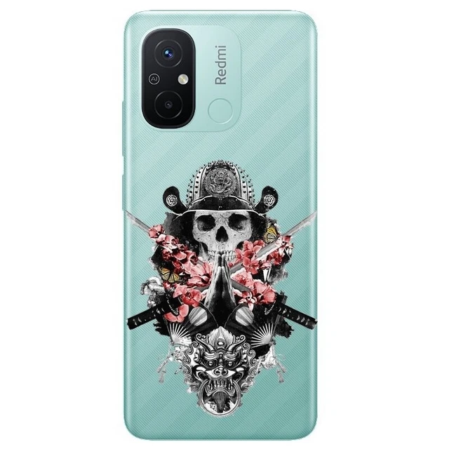 COQUE REDMI 12C et 11A samourai tete de mort fleur EUR 11,99 - PicClick FR