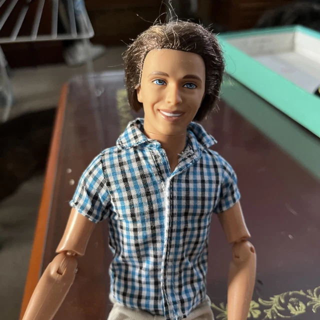 BARBIE HAPPY FAMILY 2004 Father & Son Alan Doll with Blue Tartan Shirt ...