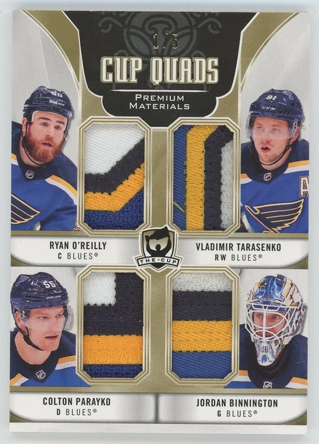 2019-20 MAZZO SUPERIORE The Cup Quad Patch O'Reilly/Tarasenko/Parayko ...