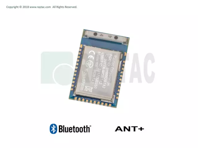 NORDIC NRF52832 MODULE MDBT42 Chip Antenna Bluetooth ANT+ FCC IC CE $7. ...
