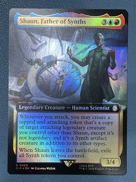 SHAUN, FATHER OF Synths (art étendu) Foil Fallout MTG PIP EUR 4,42 ...