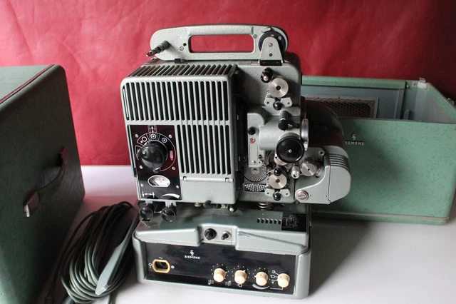 SIEMENS 2000 16MM Projektor Projector mit Verstärker Klangfilm ...