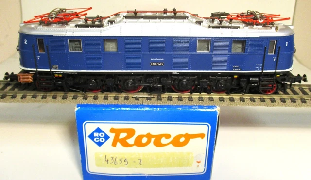 ROCO-HO 43659.2 ELLOK BR E18.045 DB Ep.3 blau ANALOG +OVP gebraucht EUR ...