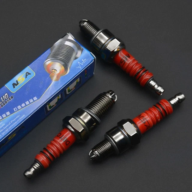 METAL MOTORCYCLE SPARK Plug GY6 CG 50 70 110 125 150CC Motorcycle $7.62 ...