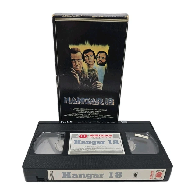 HANGAR 18 VHS 1980 Worldvision Obscure Sci-Fi Thriller Movie OG Press ...