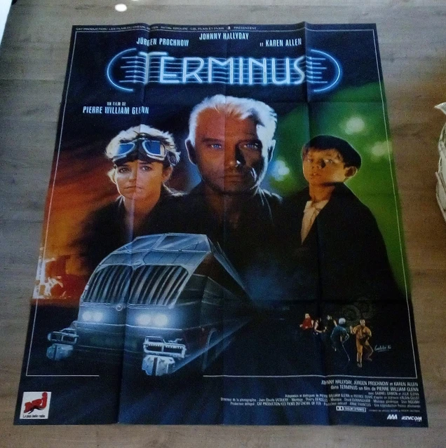AFFICHE FILM TERMINUS JOHNNY HALLYDAY 120 x 160 centimètres / très bon ...