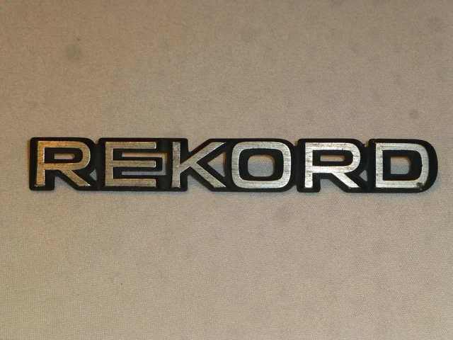 OPEL REKORD SCHRIFTZUG Emblem Abzeichen Logo Heckklappe Oldtimer EUR 6 ...