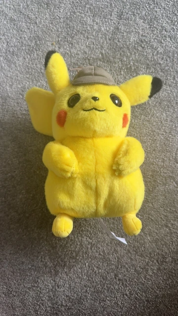 OFFICIAL POKEMON DETECTIVE Pikachu Movie 8'' Plush Soft Toy WCT (VGC) £ ...