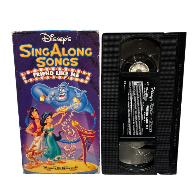 WALT DISNEY SING Along Songs Friend Like Me VHS Video Volume 11 Aladdin ...