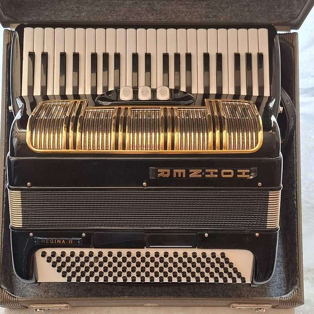HOHNER REGINA 120 bass accordion, akkordeon, acordeon with case EUR 559 ...