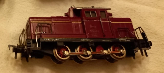 WORKING FLEISCHMANN H0 model 1380, diesel-hydraulic switching loco GFR ...