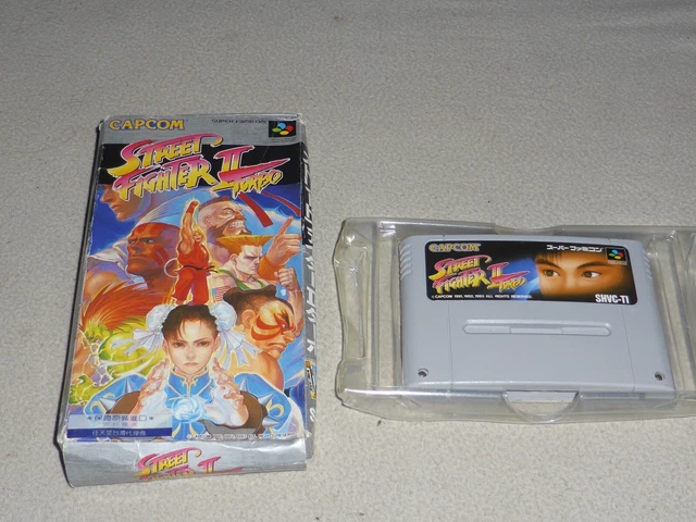 NINTENDO SUPER FAMICOM Game Street Fighter Ii Turbo W Box Import Capcom ...