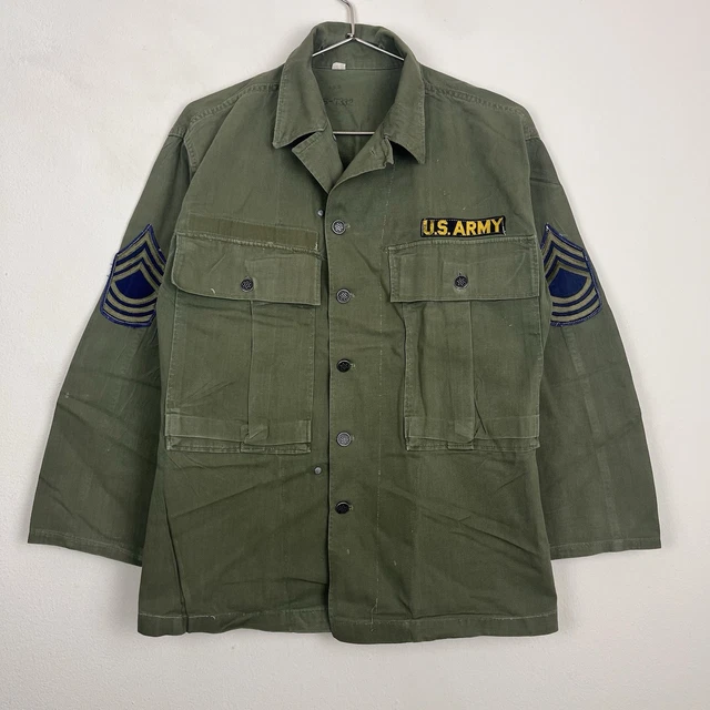 VINTAGE WWII M43 Field Jacket Shirt Military HBT 13 Star Sz 36 R £144. ...