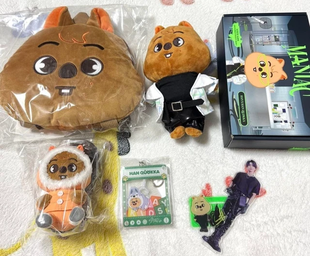STRAY KIDS SKZOO Han Quokka Official Goods Set Stuffed Toy Backpack ...