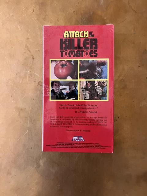 FACTORY SEALED VHS! Attack Of The Killer Tomato’s ! With Media Water Marks $250.00 - PicClick CA