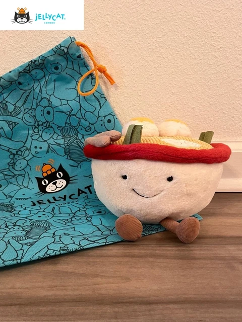 JELLYCAT AMUSEABLE RAMEN Plush Doll Toy Instant Noodle Bowl BNWT + Dust ...