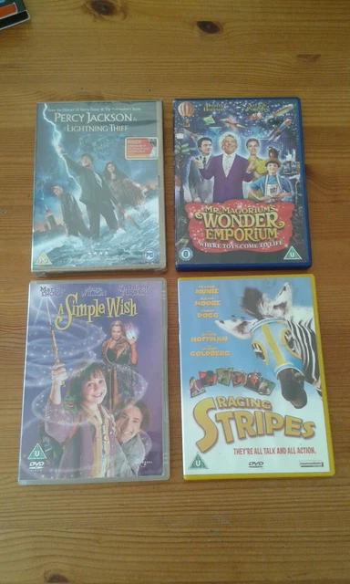 DVD PERCY JACKSON Lightning Thief Magoriums Wonder Emporium Simple Wish ...
