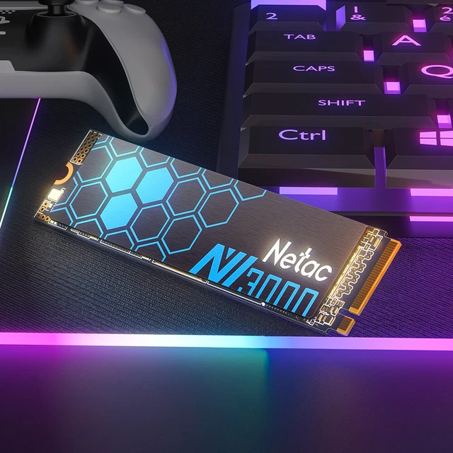 M.2 500GB NETAC SSD M.2 2280 NVMe interne 3400MB/s PCle3.0X4 Festplatte ...