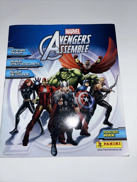 MARVEL AVENGERS ASSEMBLE Sticker Album with Poster (Stickers Sold ...