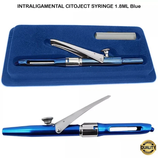 INTRALIGAMENTAL CITOJECT SYRINGE Pen Blue 1.8Ml Anesthesia Dentist ...