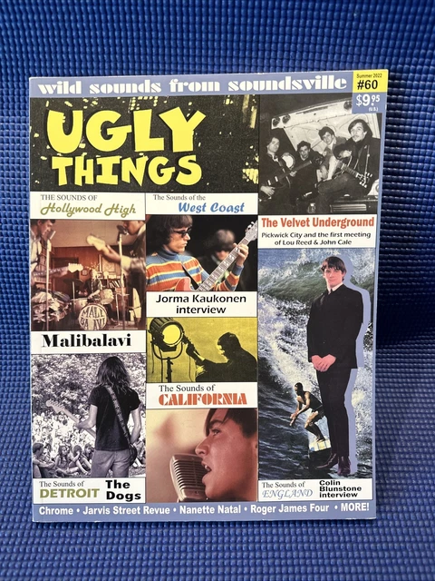 UGLY THINGS MAGAZINE #60 Velvet Underground, Chrome, Zombies, John Cale ...