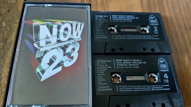 VARIOUS ARTISTS-NOW THAT'S What I Call Music 23 -Double Cassette Tape ...
