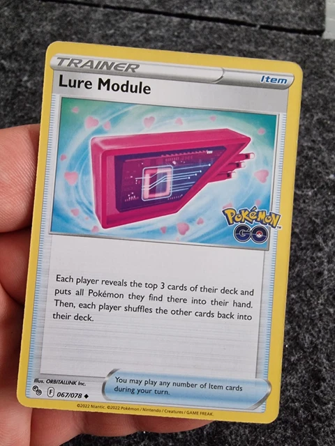ENGLISH POKEMON TRAINER Karte Lure Module Lockmodul 67/78 Go s10b 2022 ...