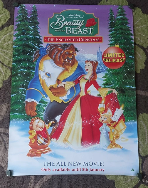BEAUTY AND THE Beast Enchanted Christmas 1997 Disney Video Promotion ...
