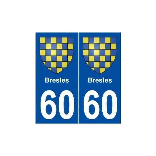 60 BRESLES BLASON autocollant plaque stickers ville EUR 3,99 - PicClick FR