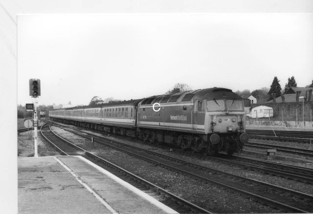 BRITISH RAILWAY B.R Photograph - Class 47 47710 At Salisbury 06/05/1993 ...