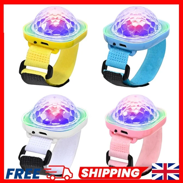MINI LED STAGE Light Rechargeable 400mAh Wristband Disco Ball Light for ...