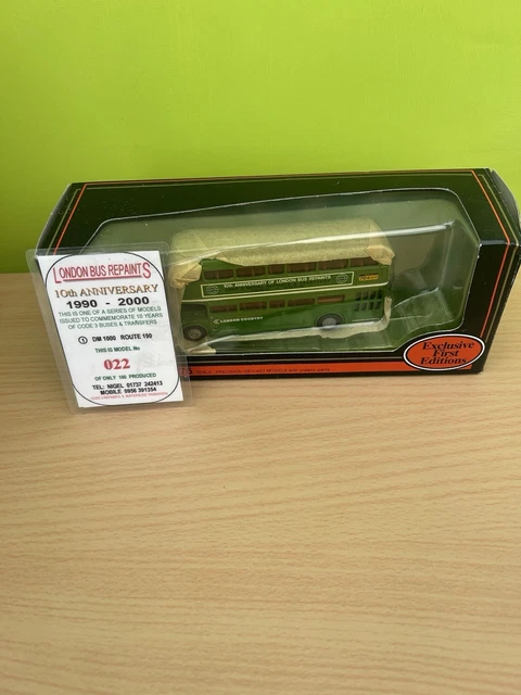 EFE LONDON BUS Repaints Very Rare DM 1000 Route 190 10th Anniversary 22 ...