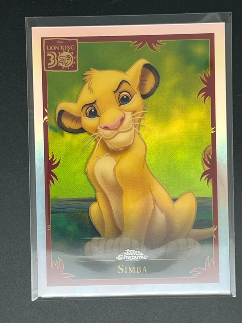 DISNEY TOPPS CHROME 24 INSERT THE LION KING 30 SIMBA EUR 25,00 - PicClick FR